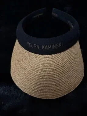 Helen Kaminski | Accessories | Helen Kaminski Natural Straw Visor With ...